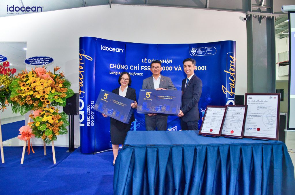 Idocean | IDOCEAN – ĐÓN NHẬN CHỨNG CHỈ FSSC 22000 VÀ ISO 9001